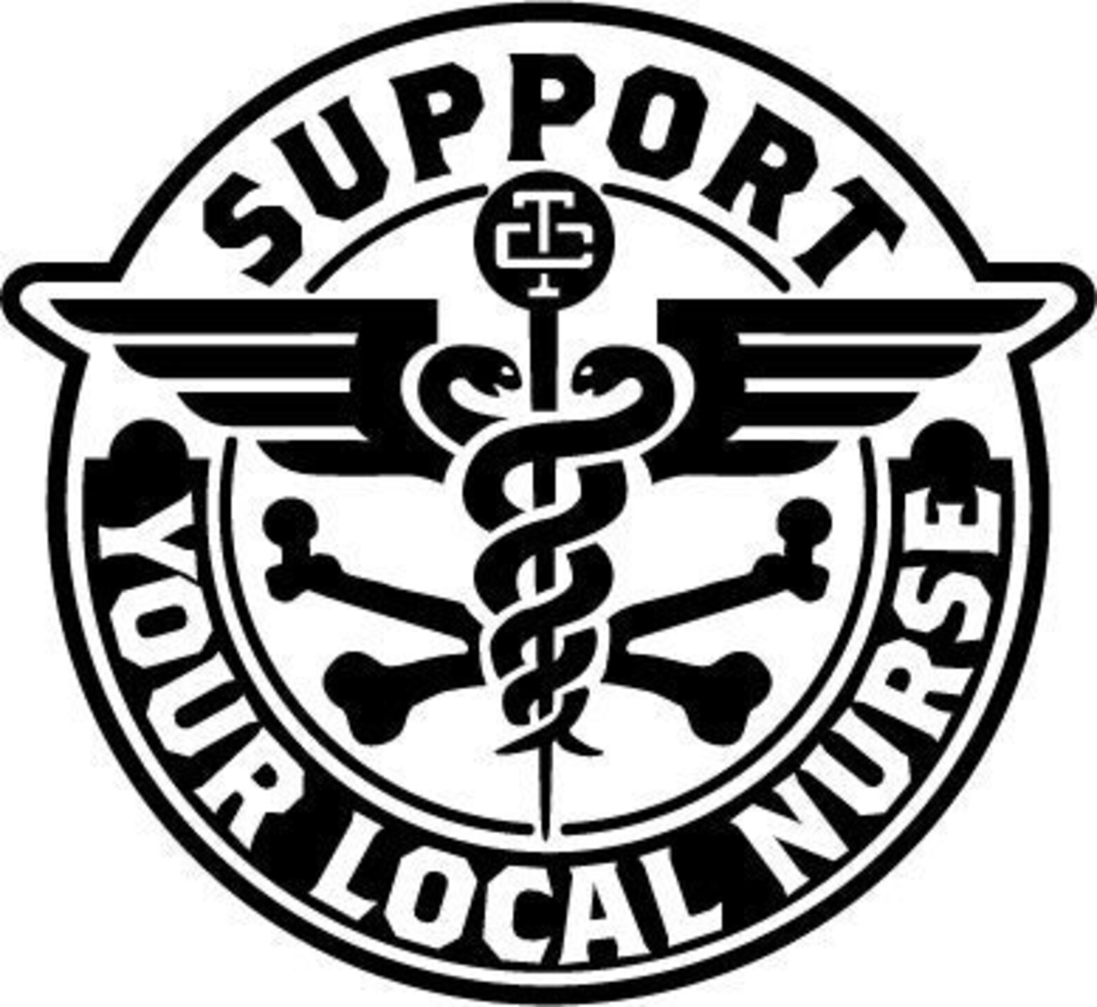 Support Your Local Nurse Vector SVG Digital File for Decals - Etsy