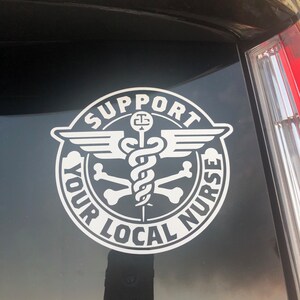 Support Your Local Nurse Vector SVG Digital File for Decals - Etsy