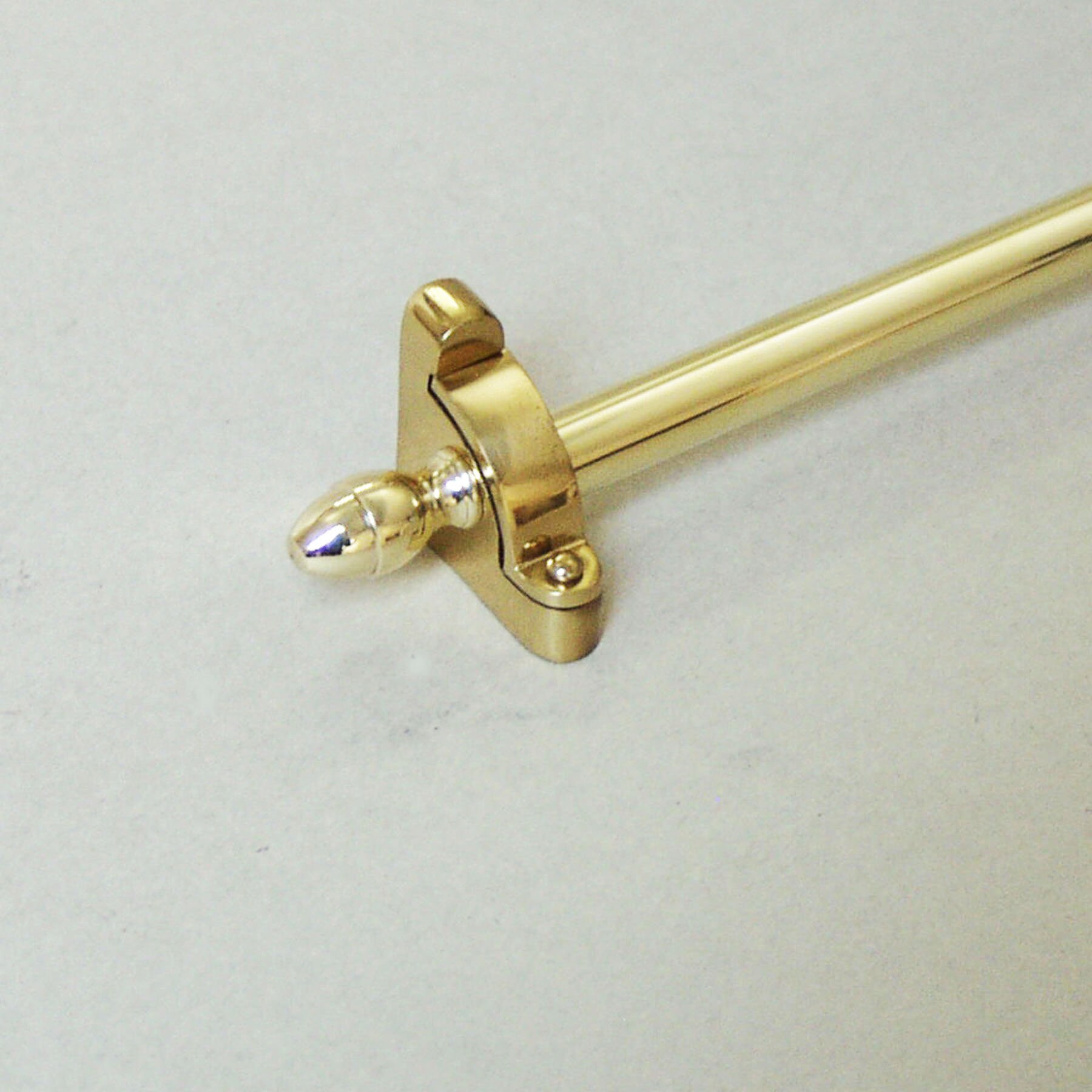 Acorn Finial Stair Rod With Smooth Brass Tube - Etsy