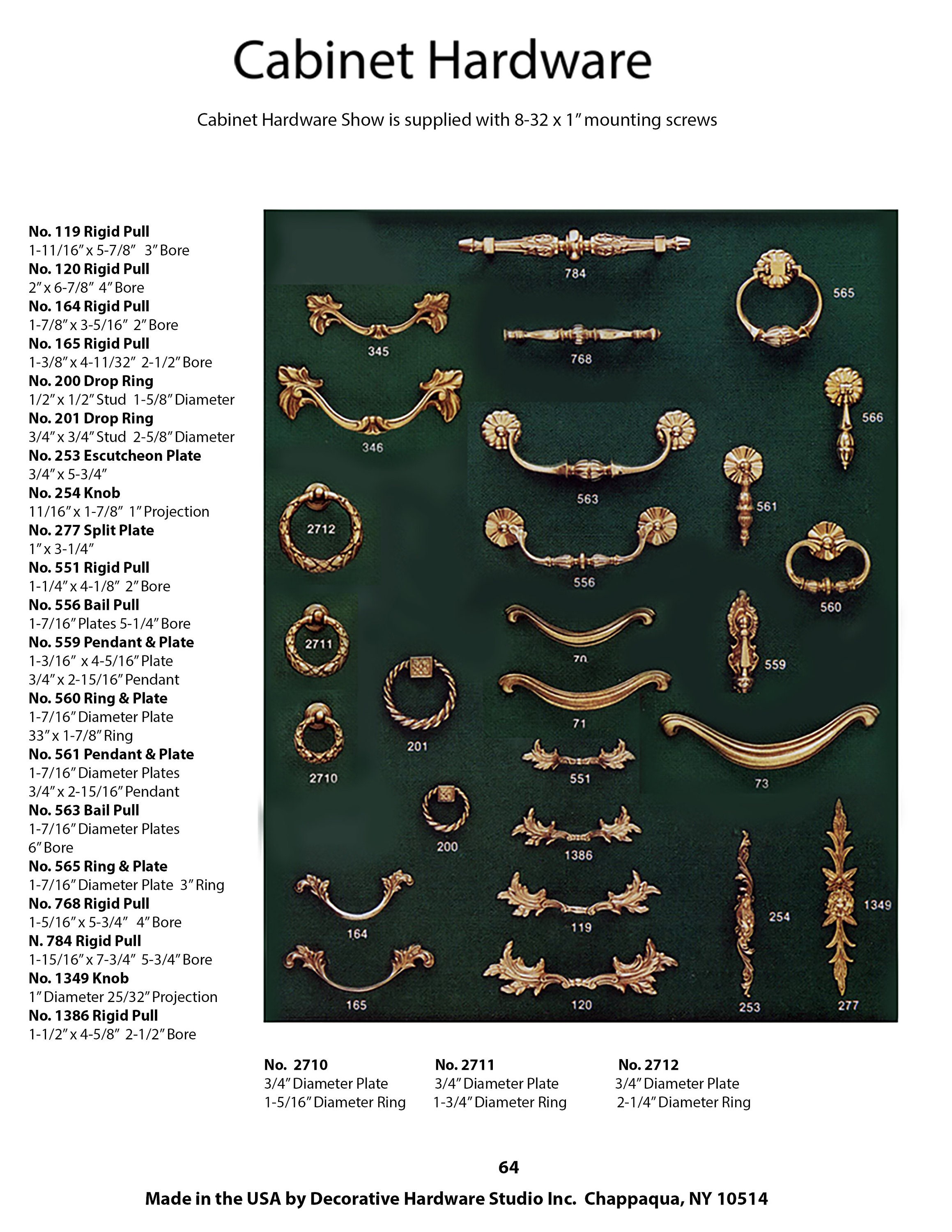 Furniture Hardware - French Style - Solid Brass - Etsy