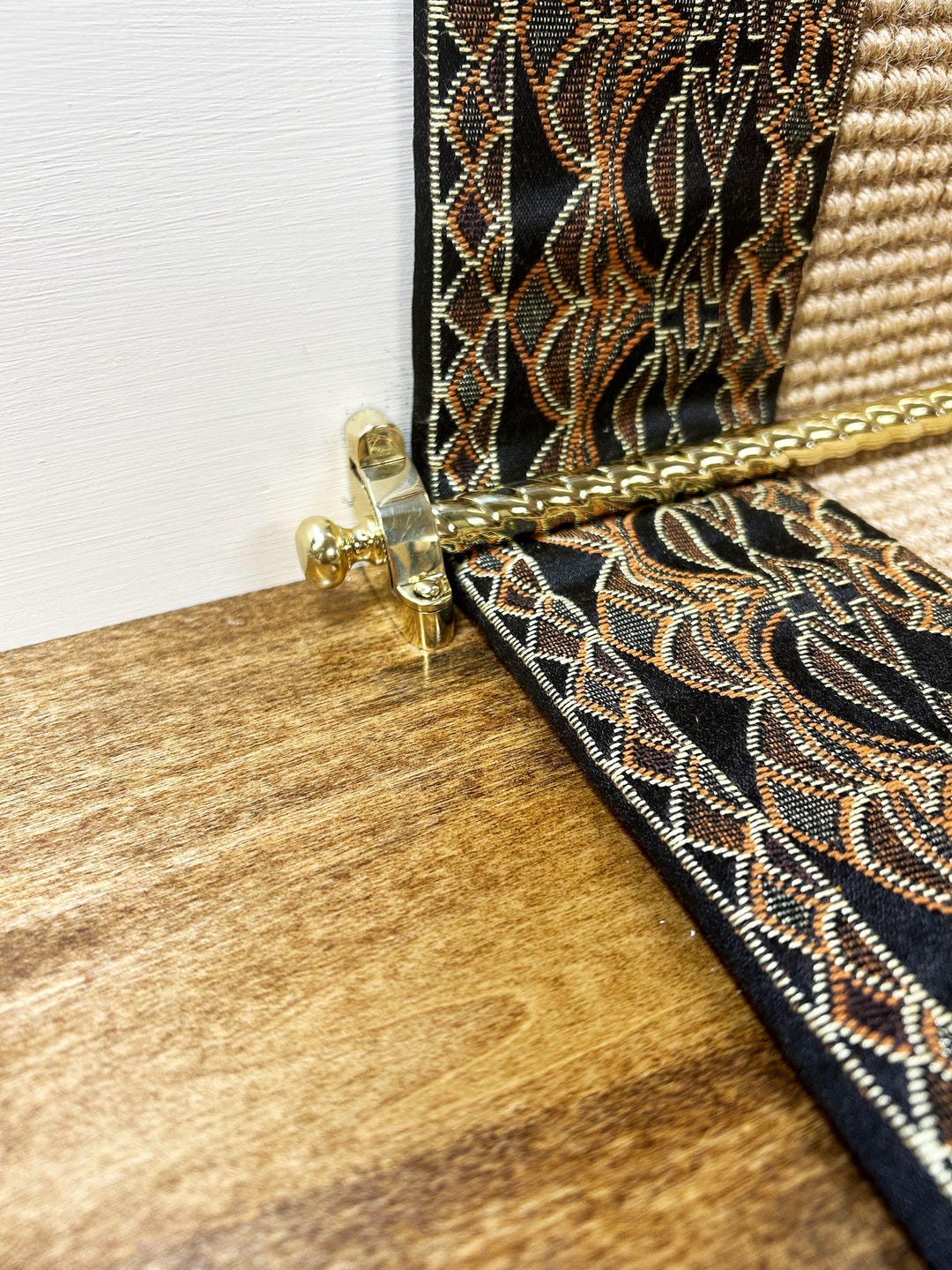 Made in USA Knob Finial Stair Rod With Brass Brass Tube - Etsy