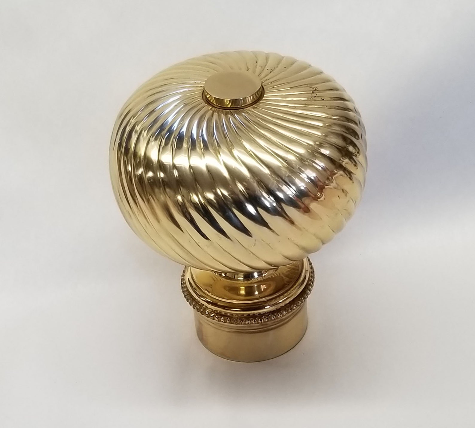 4 Swirl Newel Post Finial Solid Brass - Etsy