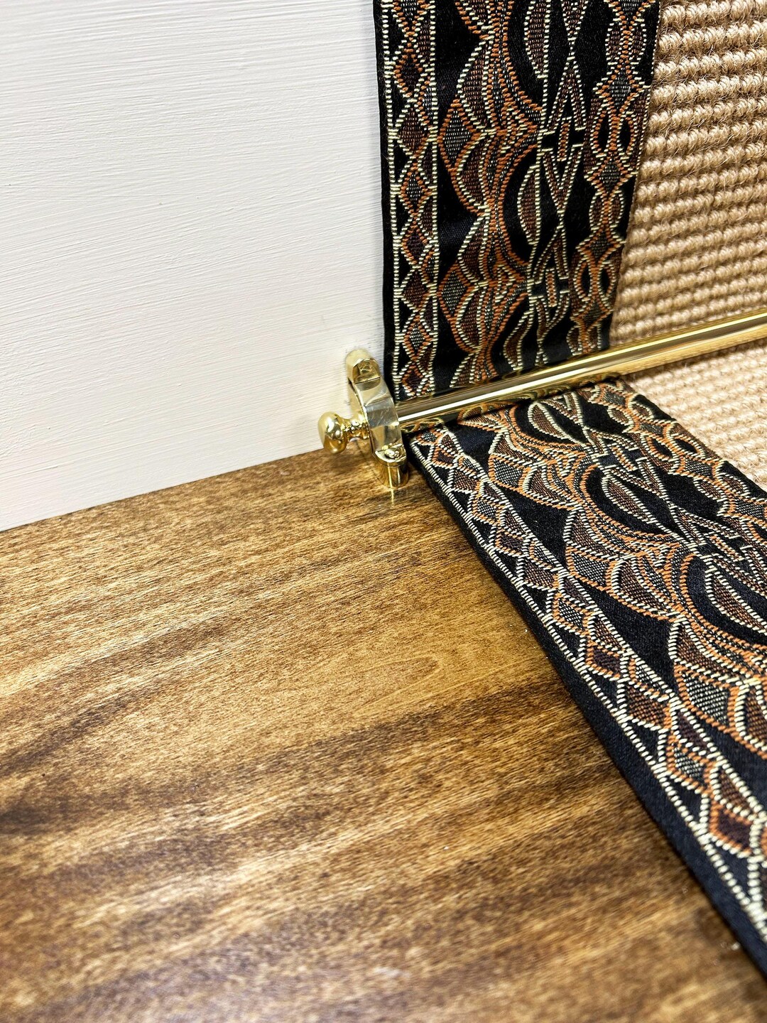 Unlacquered Knob Finial Stair Rod With Smooth Brass Tube - Etsy