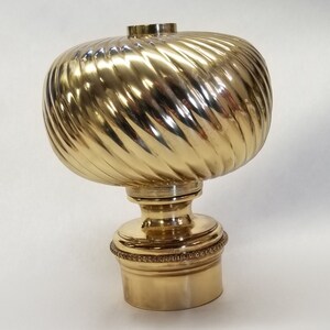 4 Swirl Newel Post Finial Solid Brass - Etsy