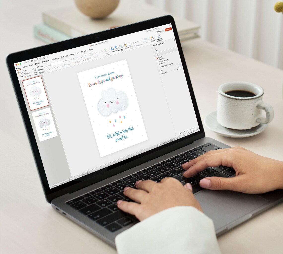 Rain Cloud Baby Footprint Wall Art Craft Keepsake Gift Handprint ...