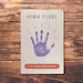 High Five Handprint Birthday Card: DIY Baby Craft Keepsake (digital ...