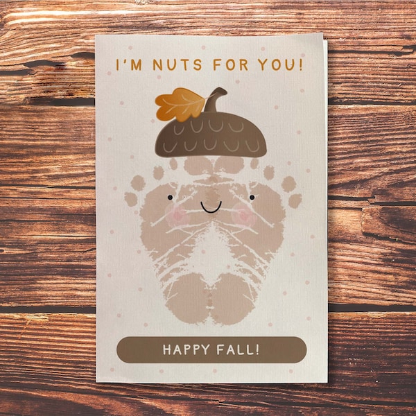 Acorn Handprint - Etsy