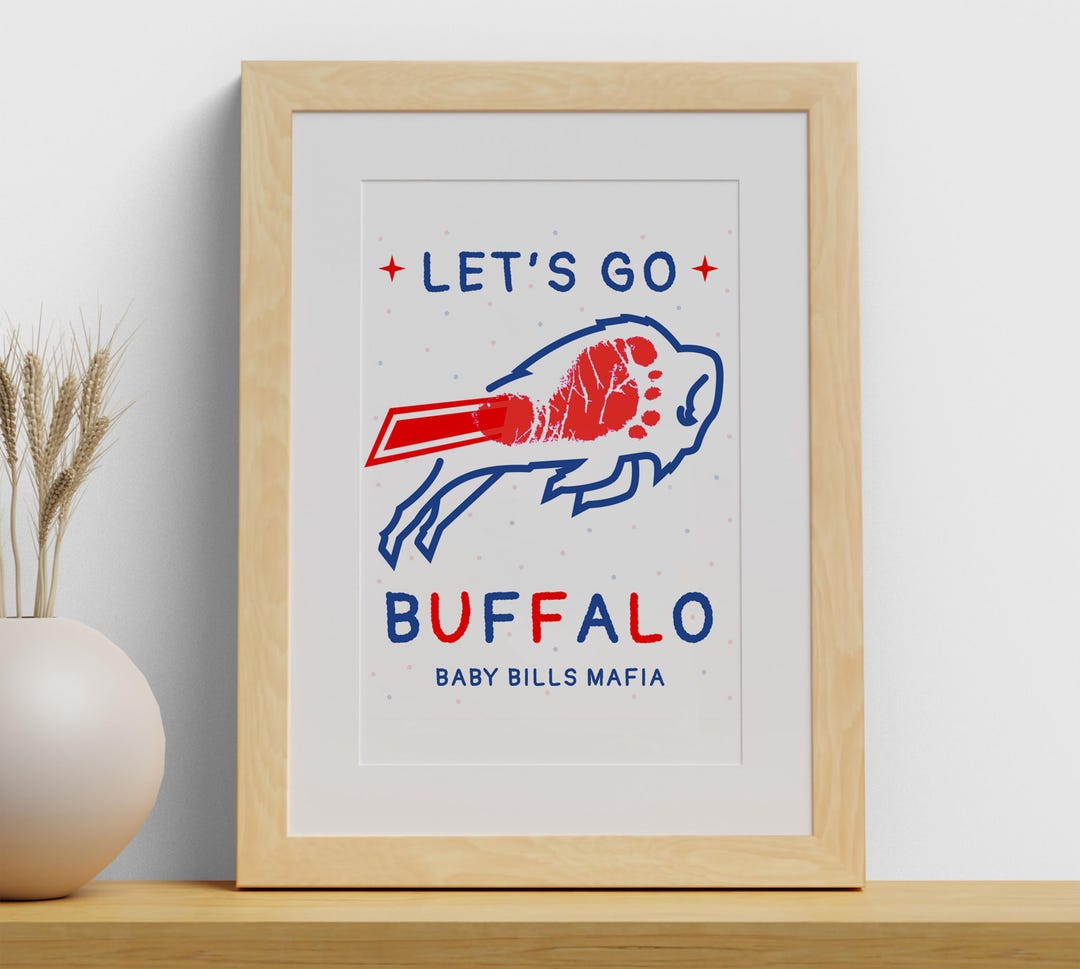 Buffalo Bills Footprint Art: Game Day Keepsake (digital Download) - Etsy