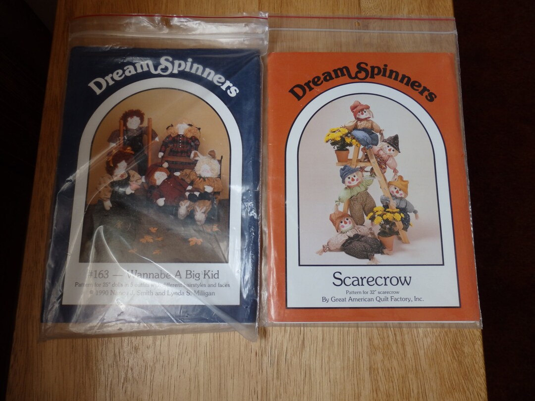 Dream Spinners Set of Two Patterns #163 Wannabe a Big Kid and Scraecrow ...