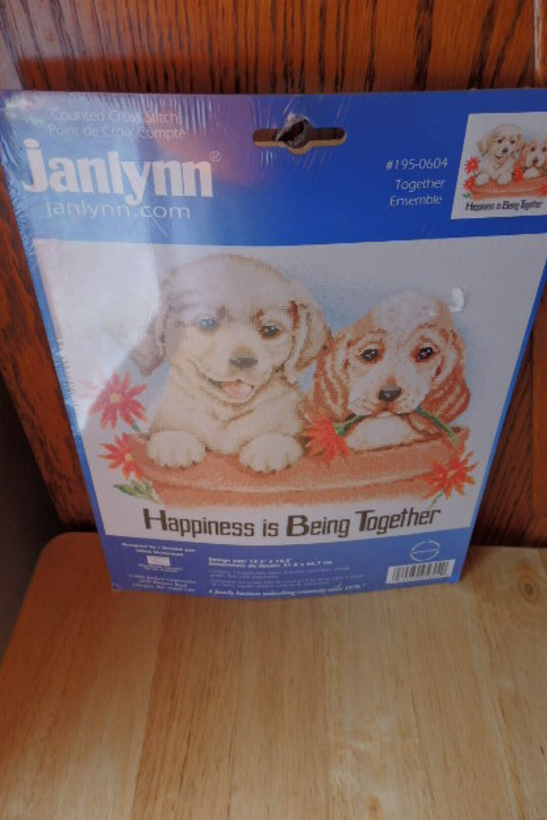 Janlynn Counted Cross Stitch Together Ensemble "happiness is Being ...