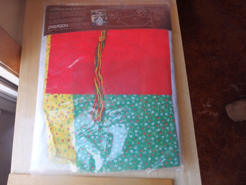 Vintage Paragon Creative Quilting Squares Craft Kit Whig Rose Kit #0887 ...