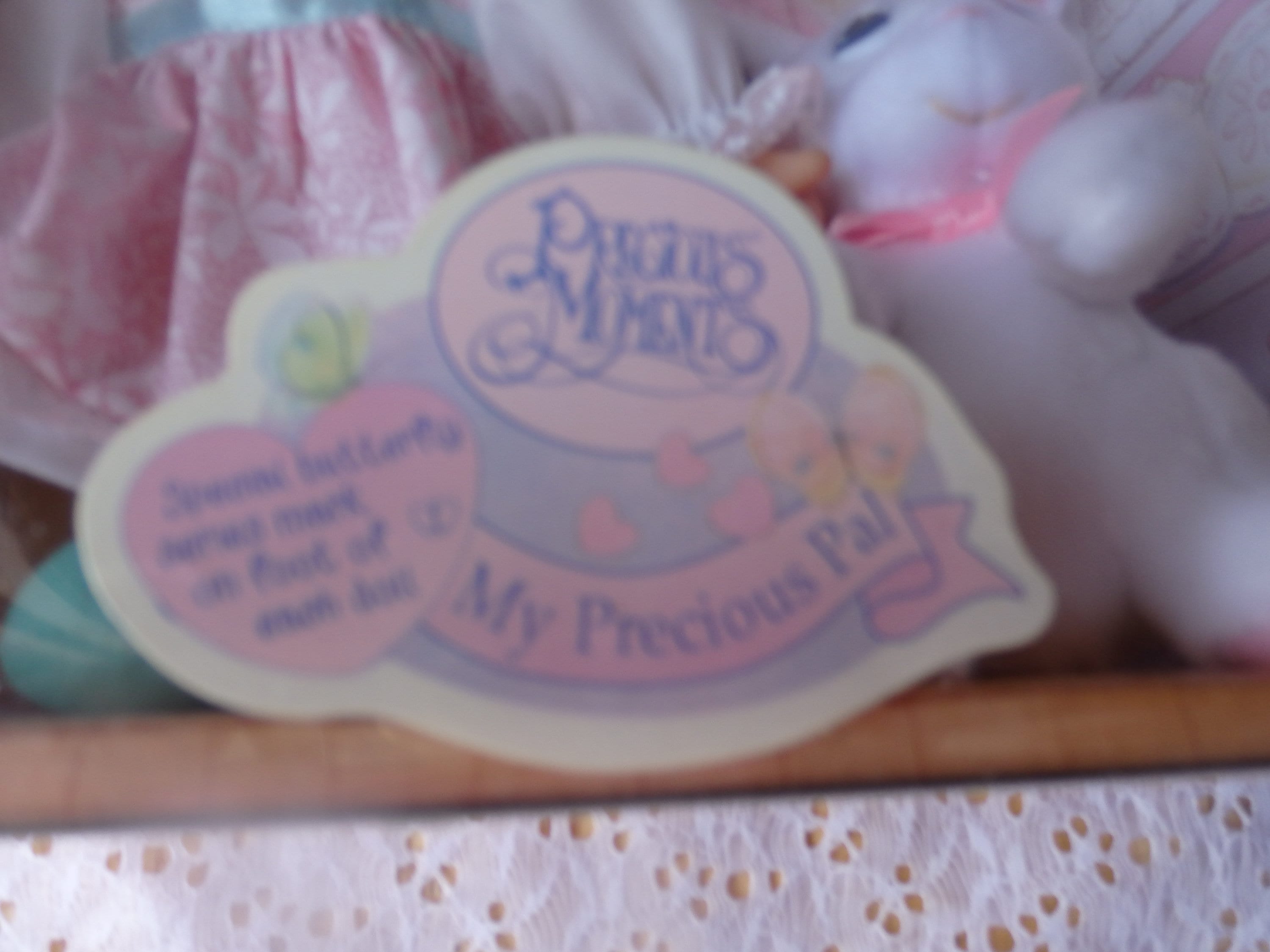 Vintage Precious Moments My Precious Pal Belle and Bunny Easter Bunny ...