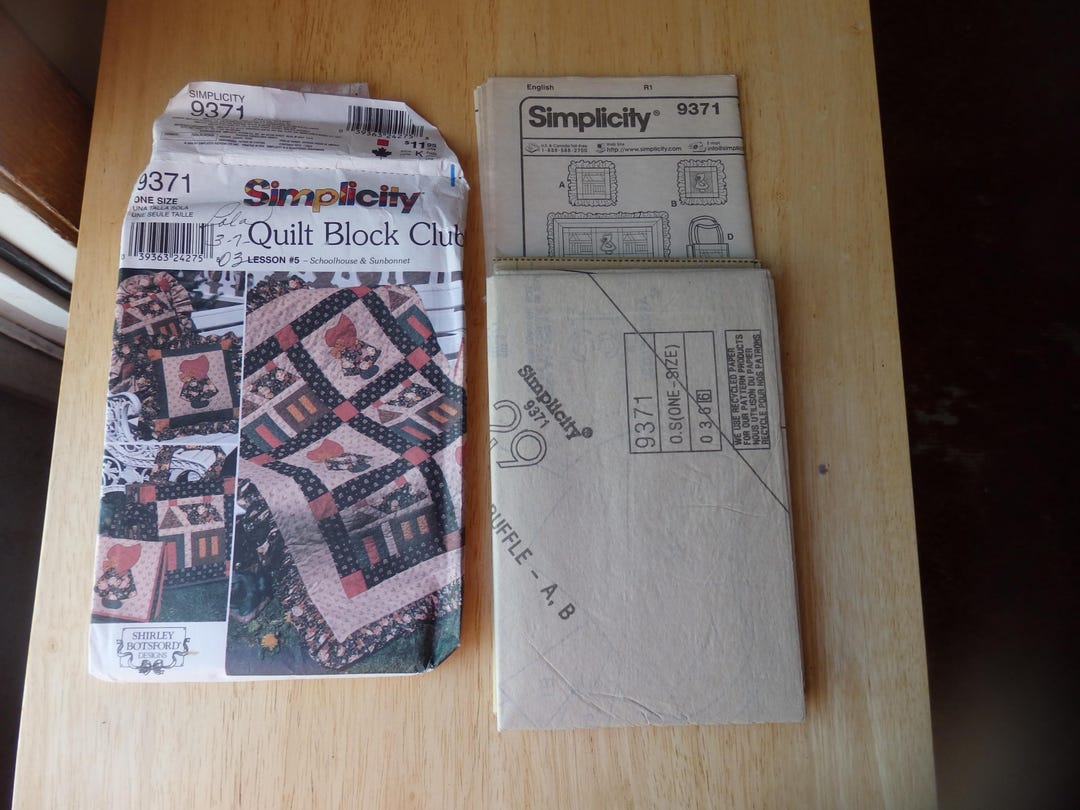 Vintage Simplicity Quilt Block Club Simplicity Craft Sewing Pattern ...