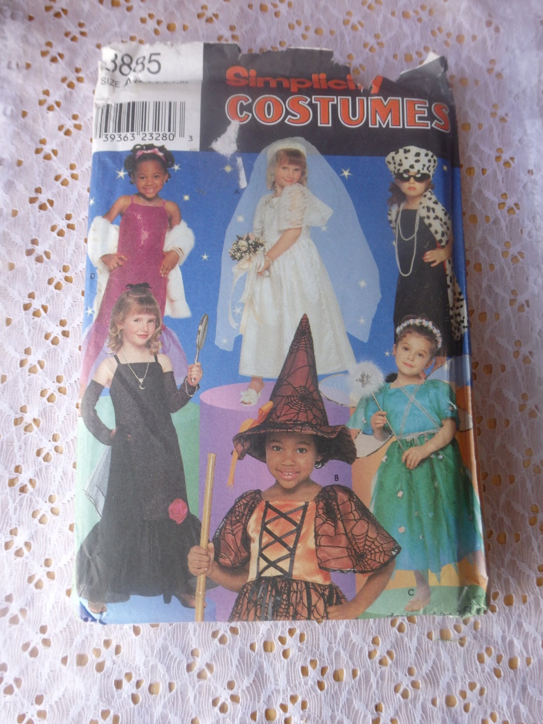 Simplicity Costumes Childs Costumes #8885 Sizes A 3-4-5-6-7-8 Uncut ...