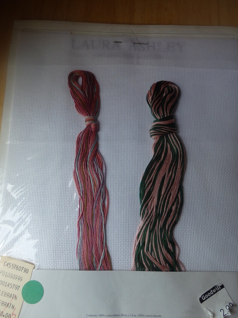 Vintage Laura Ashley Sampler Kit Counted Cross Stitch Kit Celebration ...