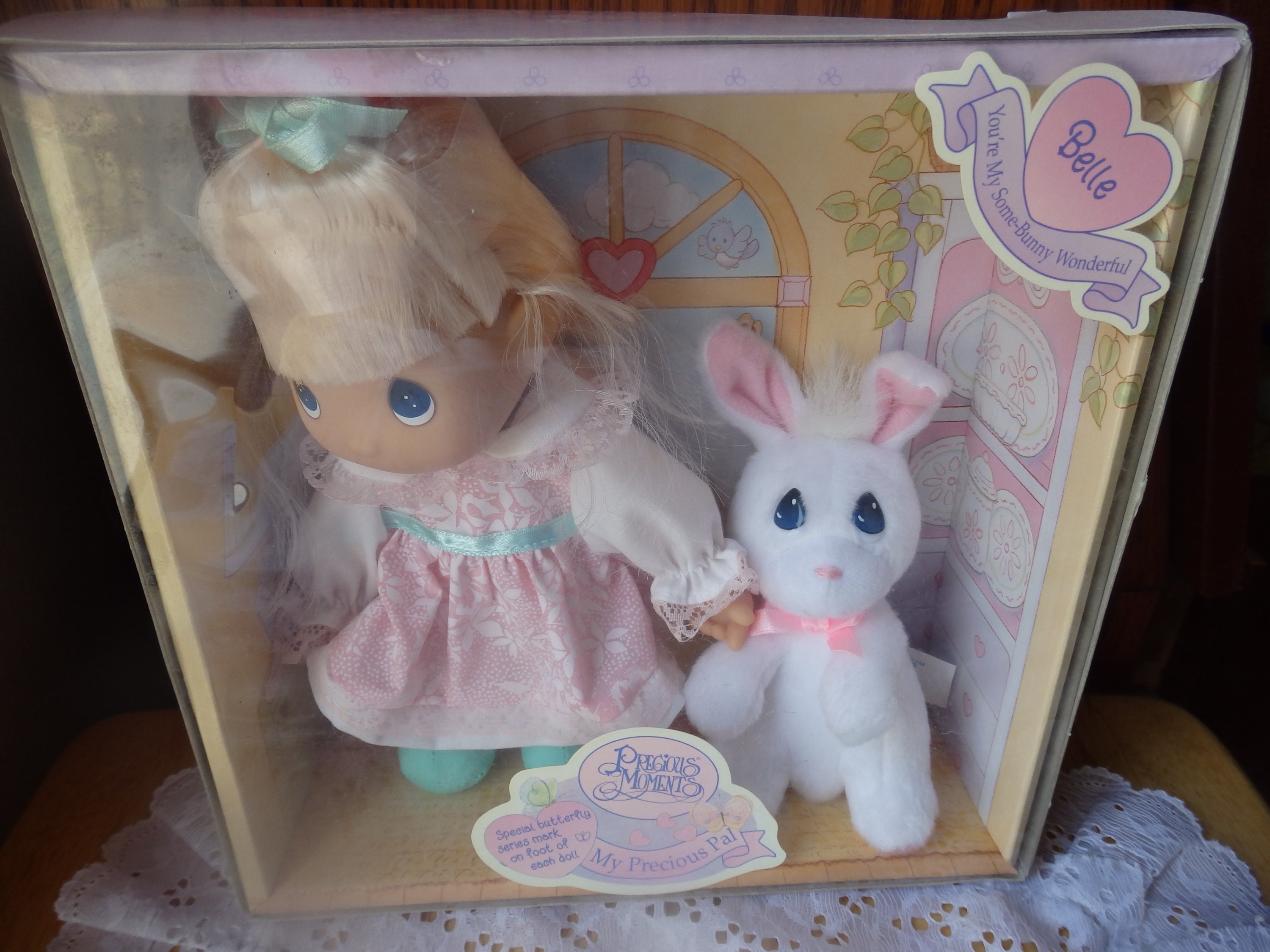 Vintage Precious Moments My Precious Pal Belle and Bunny Easter Bunny ...