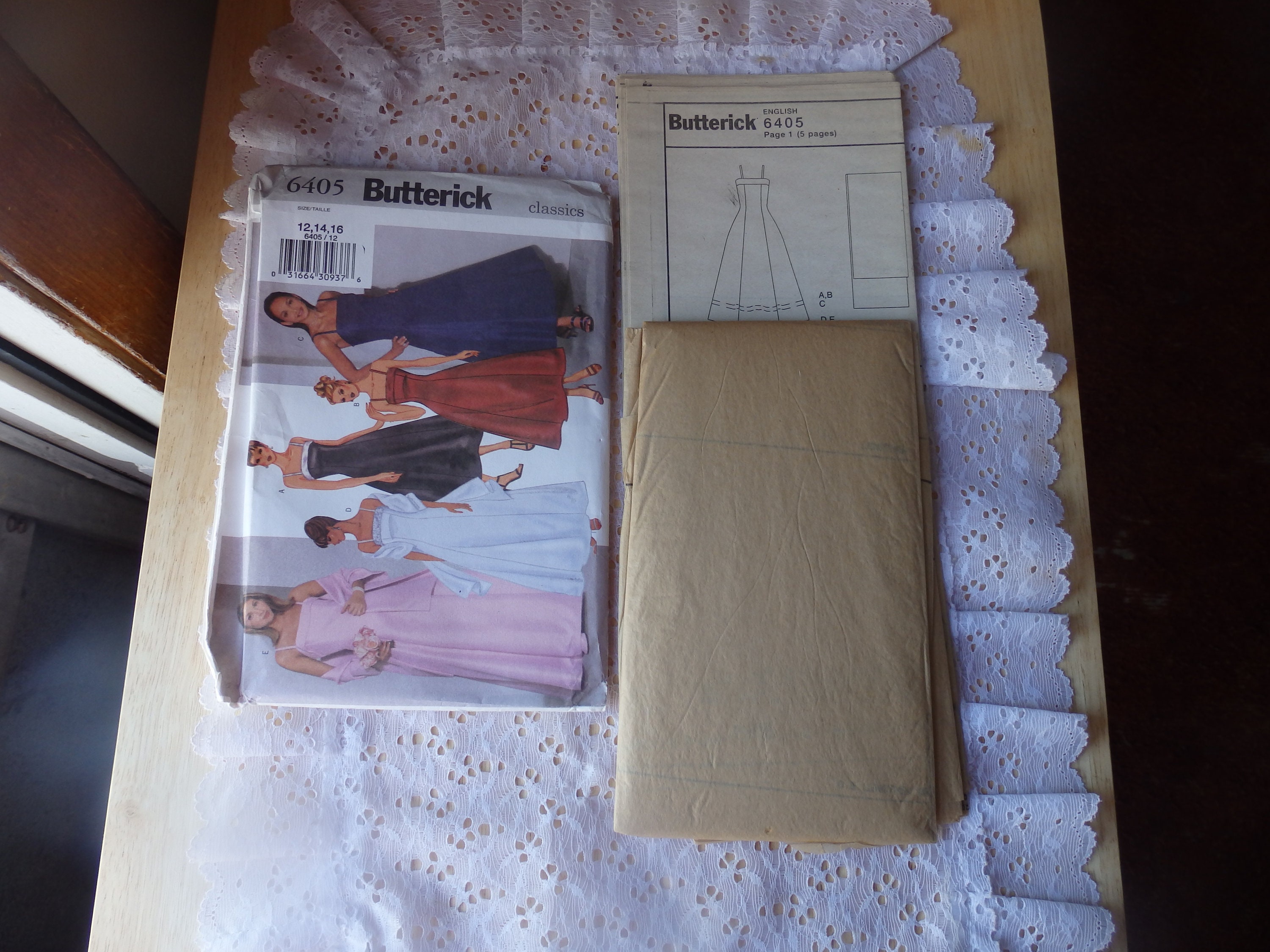 Butterick Misses Dress and Stole Sewing Pattern 6405 Size 12 14 16 ...