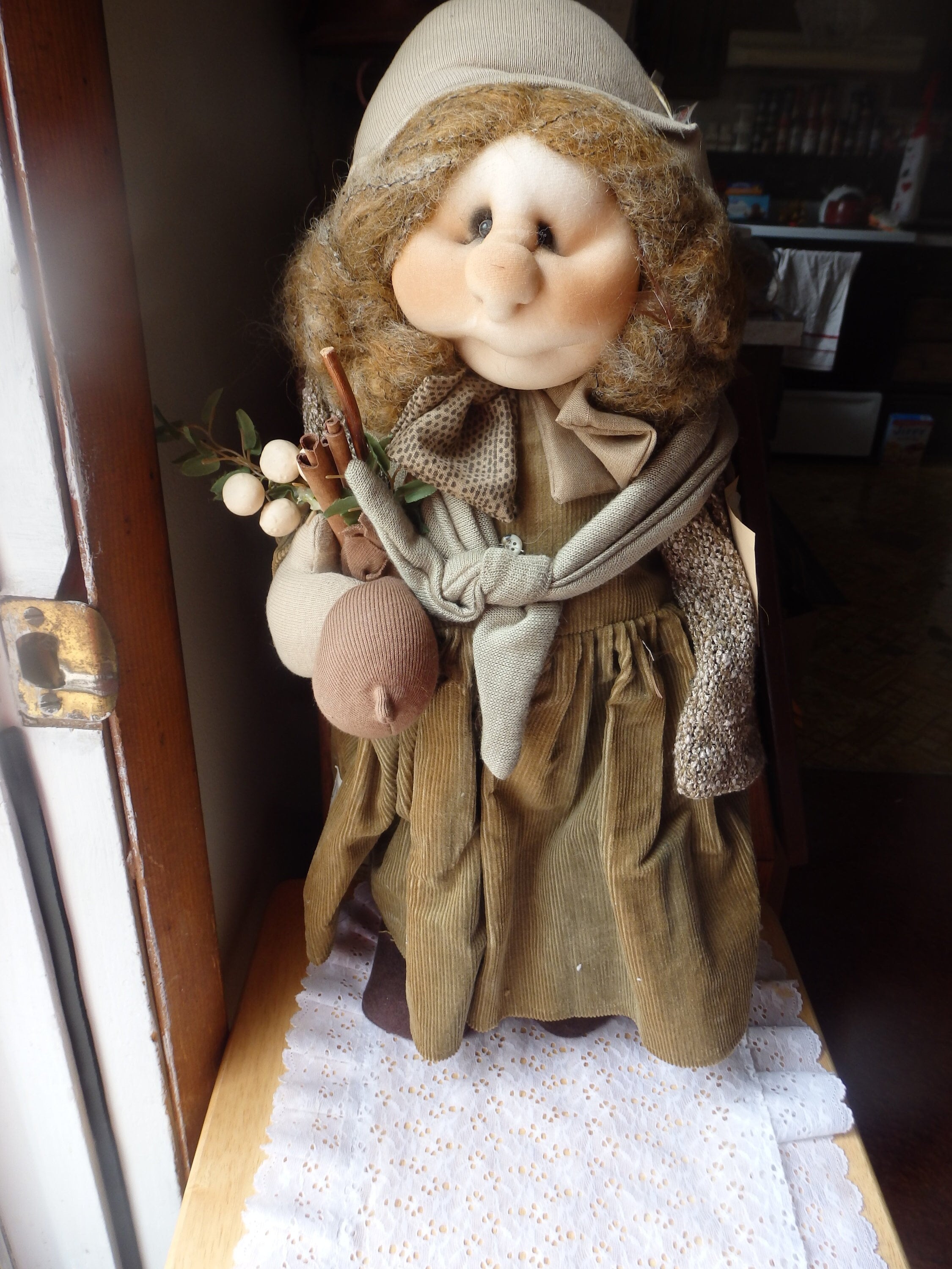 Runzel Volks Kandy Weston Signed Willow Meena 1986 Folk Art Doll Rare ...