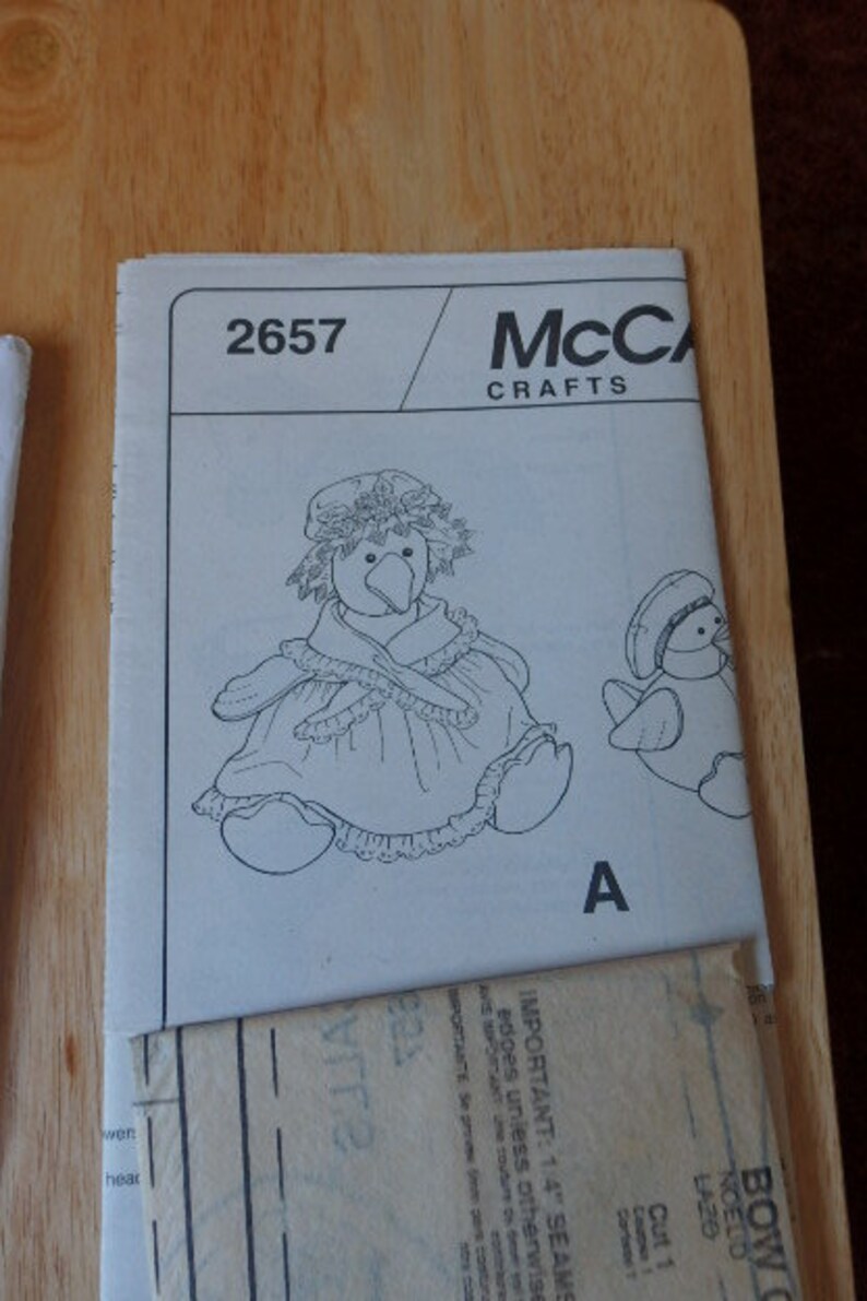 Mccall's Craft Sewing Pattern Ducks Baskets Eggs Uncut - Etsy