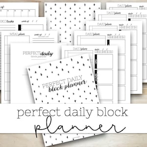 Printable Daily Block Schedule Planner - Instant Download!! - Etsy