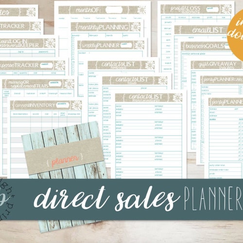 Printable Direct Sales Planner and Business Tracker Party - Etsy