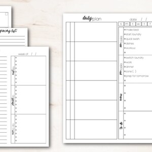 6 Month Undated Planner, Block Schedule, Printable Planner, Weekly ...