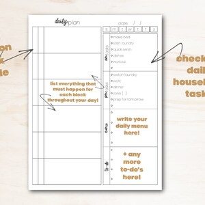 6 Month Undated Planner, Block Schedule, Printable Planner, Weekly ...