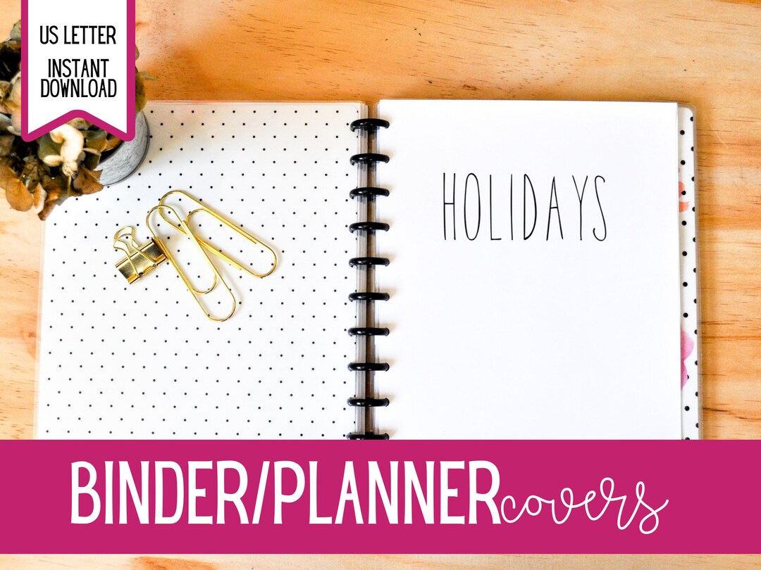 Printable Binder Cover Set - Home Management Binder - Budget Binder ...