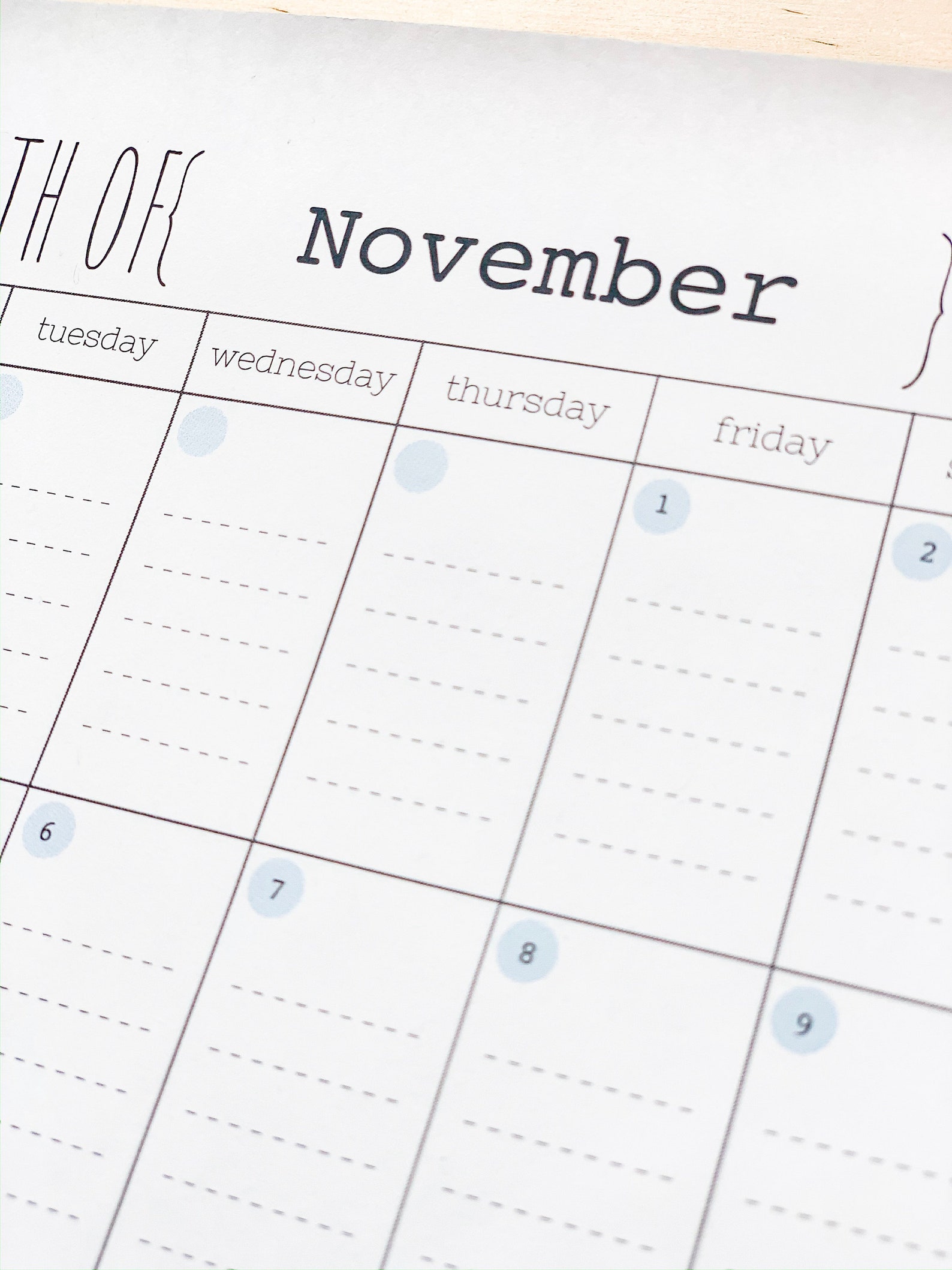 Fillable Blank Calendar Printable Monthly Calendar Farmhouse | Etsy