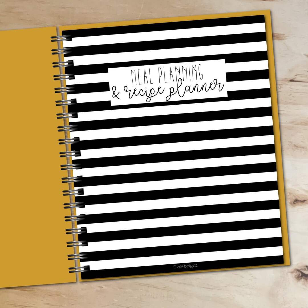 Meal Planner & Recipe Binder: Menu Plan, Meal Planning Printable, Meal ...
