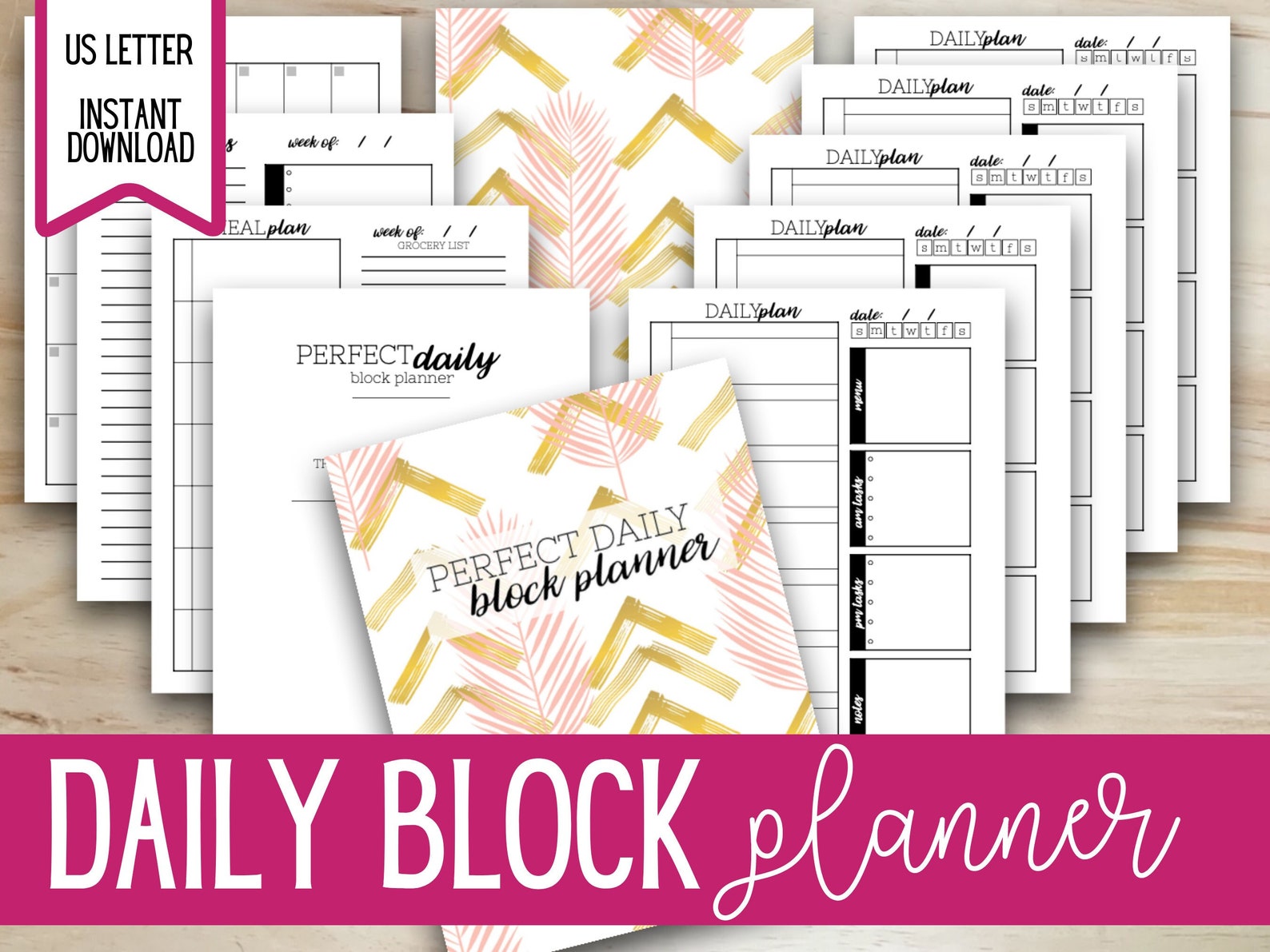 Block Schedule Printable Planner - Family Block Schedule PDF - Etsy