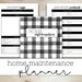 Printable Home Maintenance Binder, Maintenance Log, Maintenance ...