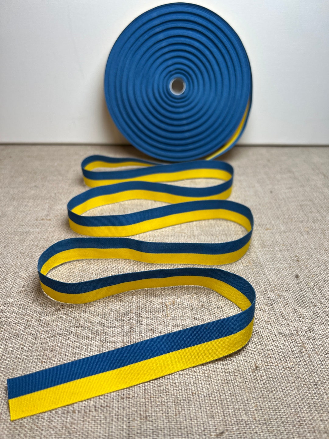 Ribbon Ukraine National Flag Ribbon Country Flag Blue Yellow 20 Mm - Etsy