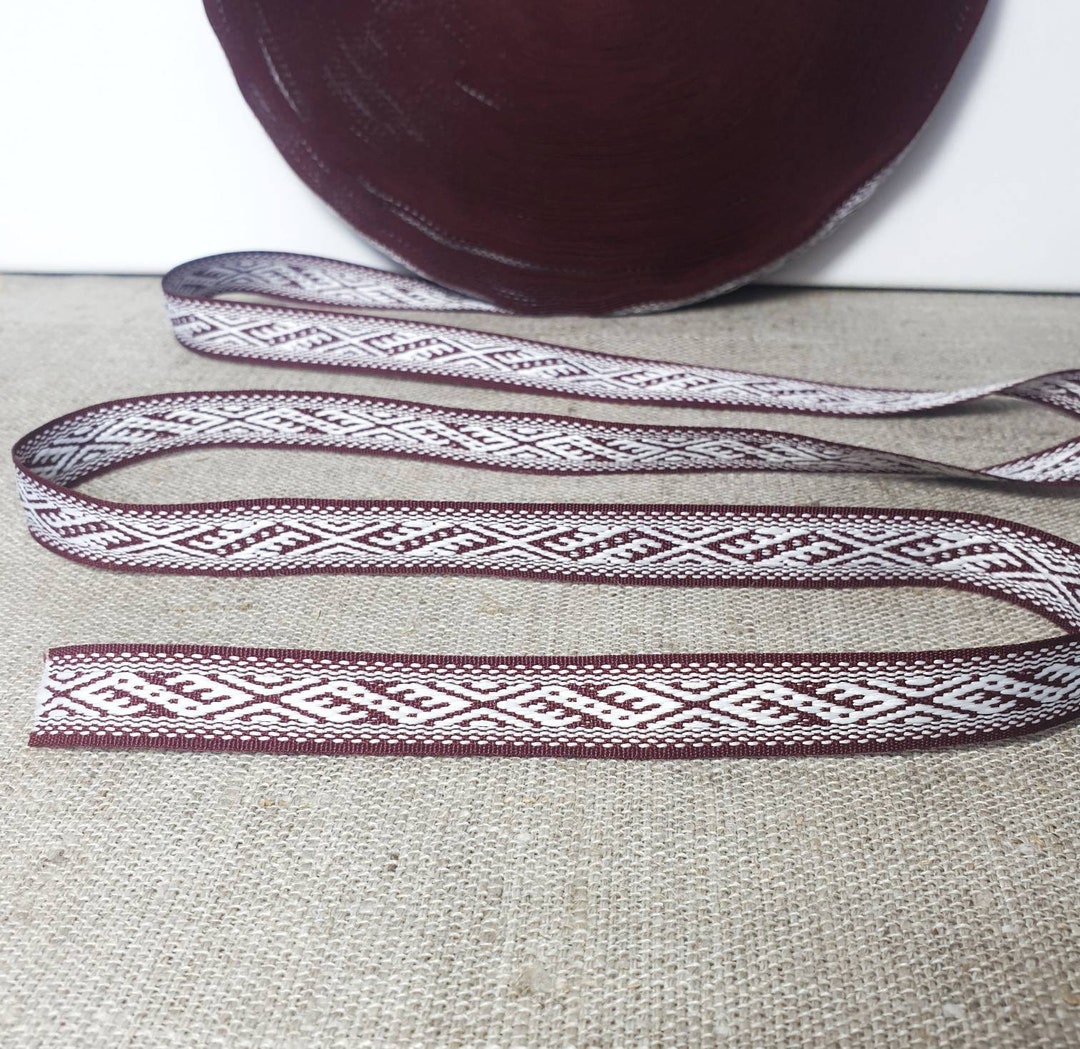 Ribbon Latvian Traditional Ethnographic With New Zalktis Signs - Etsy