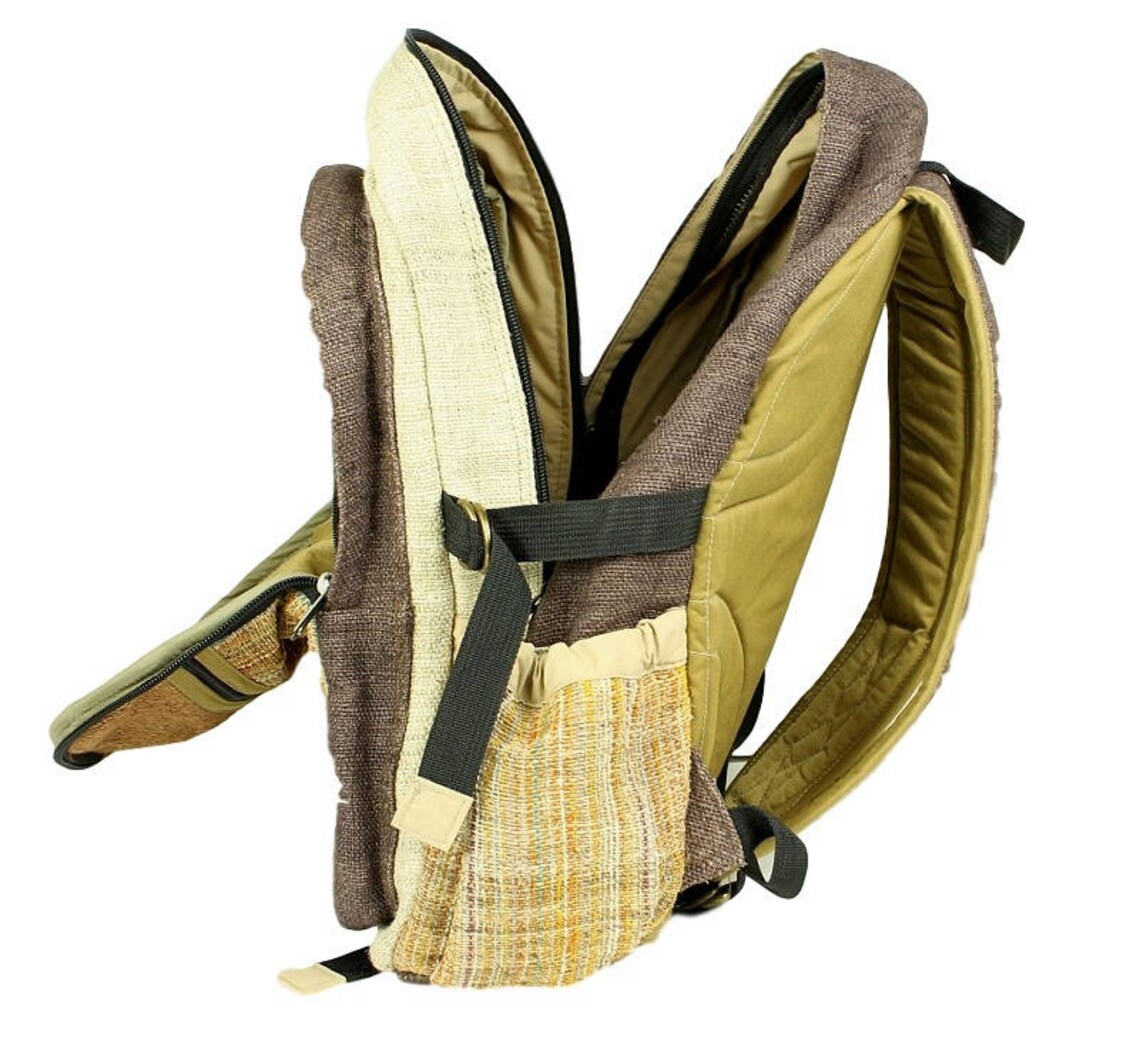 Back to school Hemp Backpack. Hemp bag very colorful. | Etsy