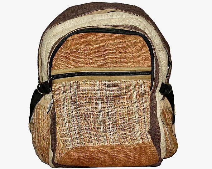 Back to School Hemp Backpack. Hemp Bag Very Colorful. Alternative ...