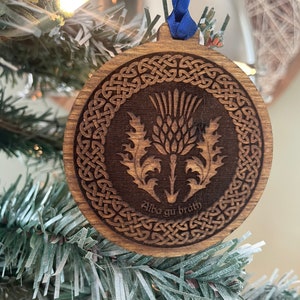 Scottish Thistle Christmas Tree Ornament Alba Gu Brath - Etsy
