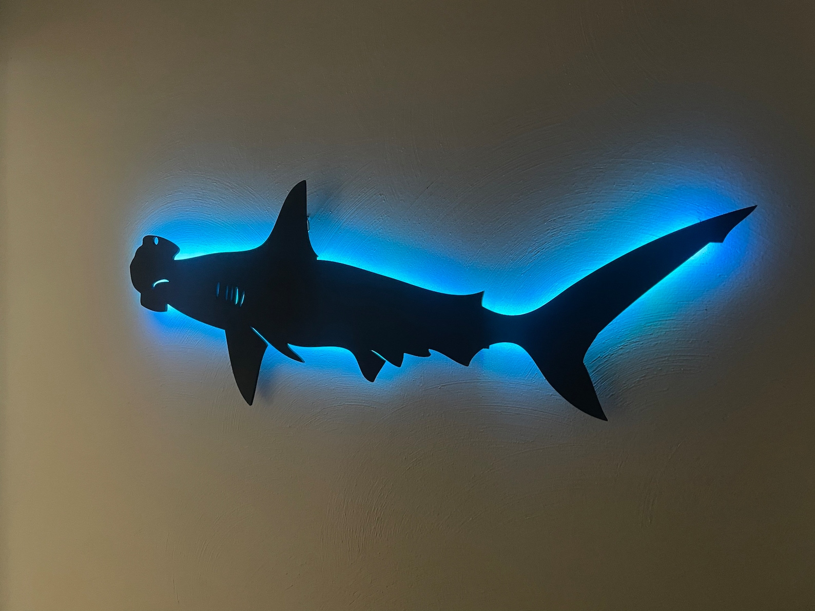 Lighted Shark Sign lit Backlit LED Light Regular or - Etsy