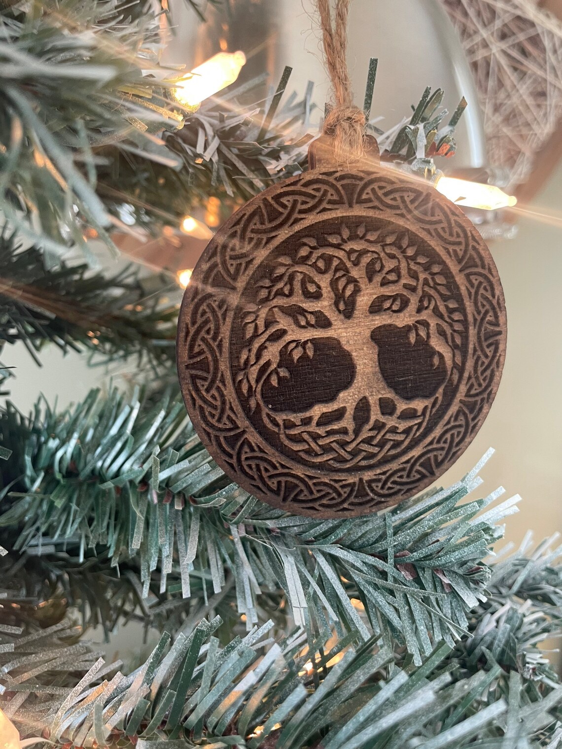 Celtic Tree of Life Christmas Tree Ornament - Etsy
