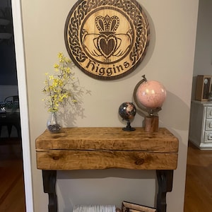 24” Carved Wooden Claddagh Wall Hanging - Etsy