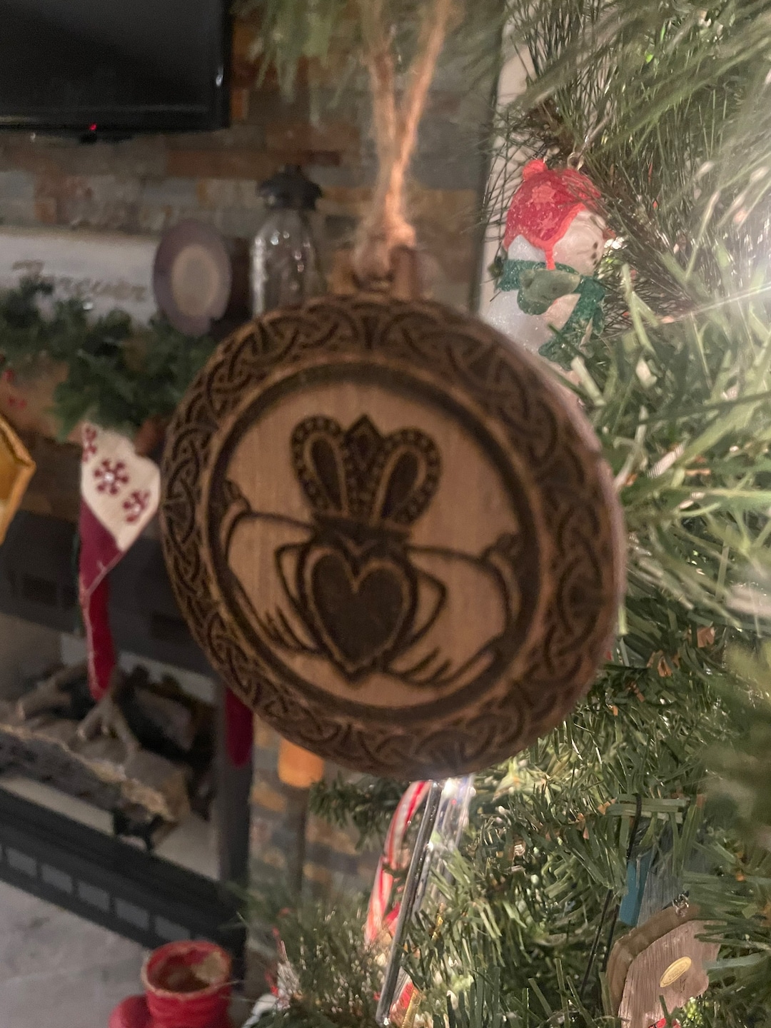 Irish Claddagh Christmas Tree Ornament - Etsy