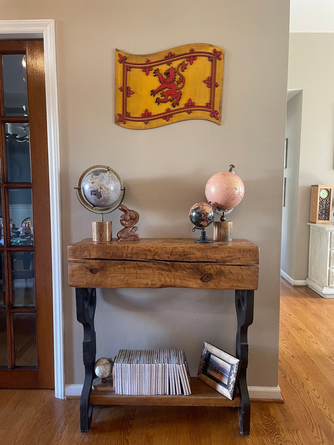 Lion Rampart Waving Wooden Flag Scotland Scottish Flag - Etsy