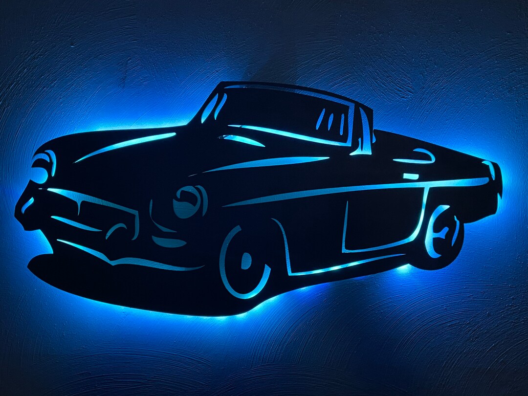 Lighted LED MG MGB Garage Wall Art - Etsy