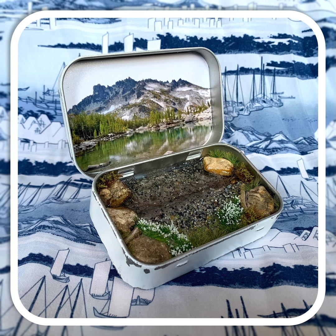 Mountain Lake - Handmade Diorama in a Tin [pocket Size Wilderness #35 ...