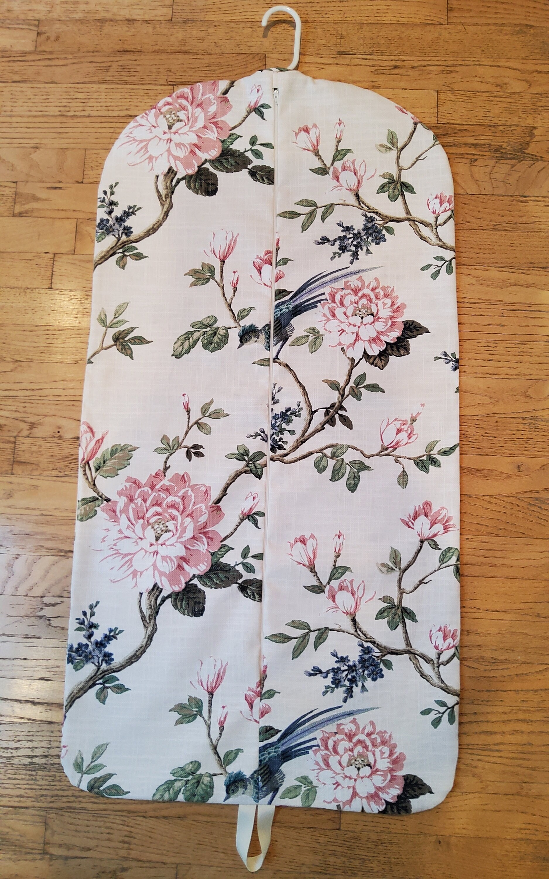 Beautiful Pink Rose Garment Bag, Hanging Garment Bag - Etsy