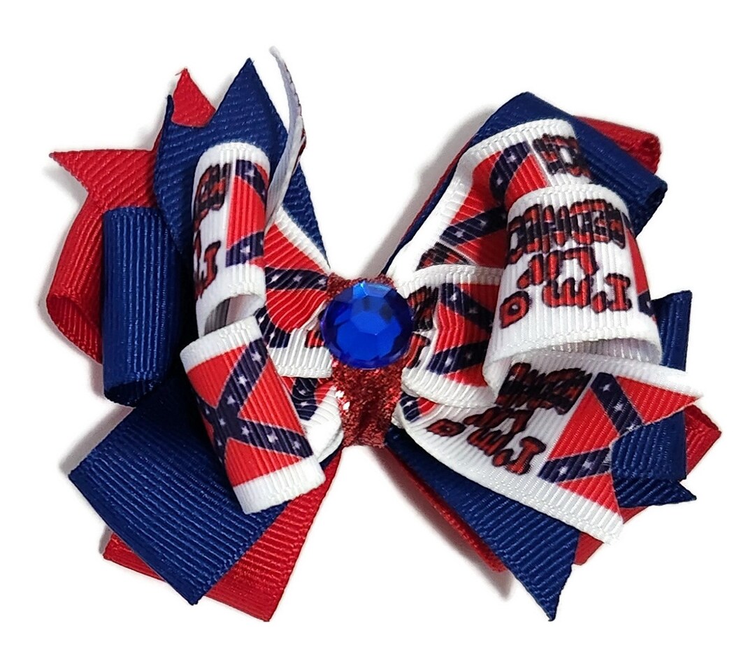 I'm A Little Redneck Hair Bow Clothing Accessory Handmade 4 Layer Clip ...