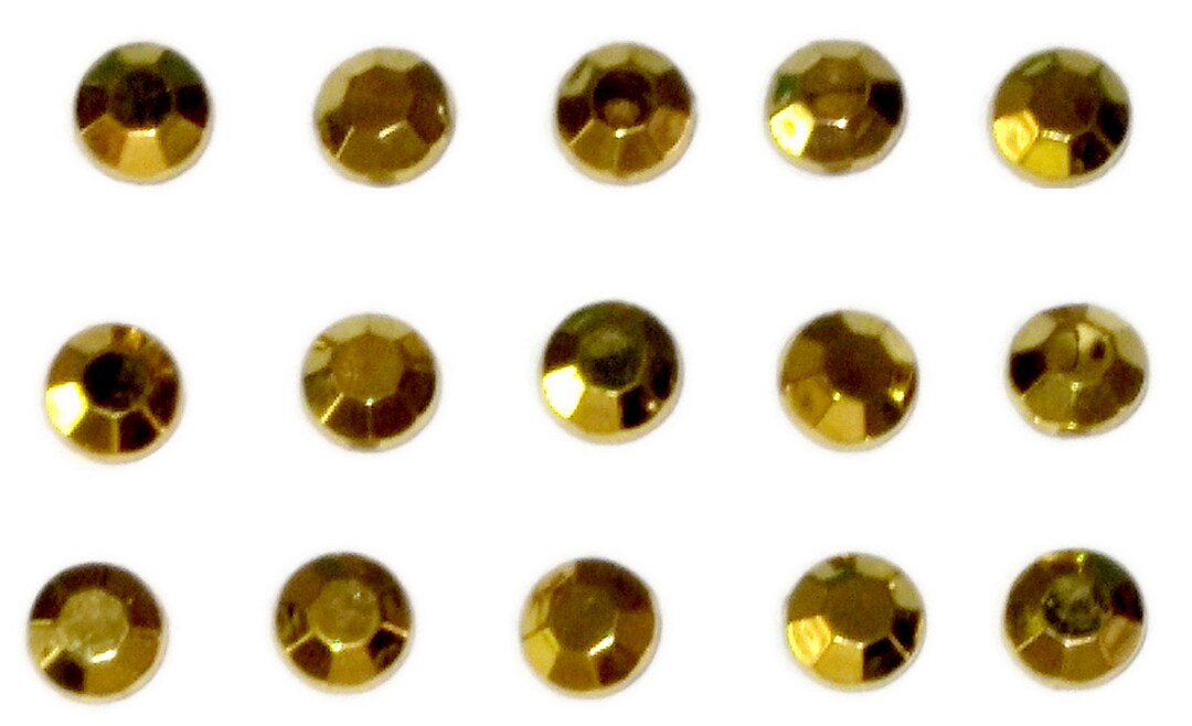 GOLD PRISMS Thumb Tacks - Set of 15 Handmade Decorative Memo Home ...