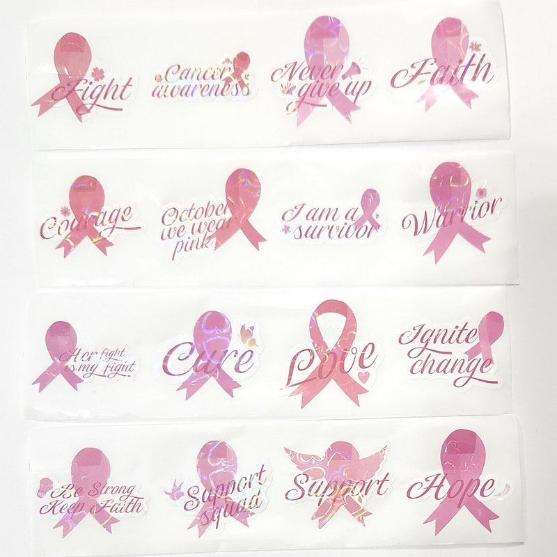 Breast Cancer Stickers - Etsy