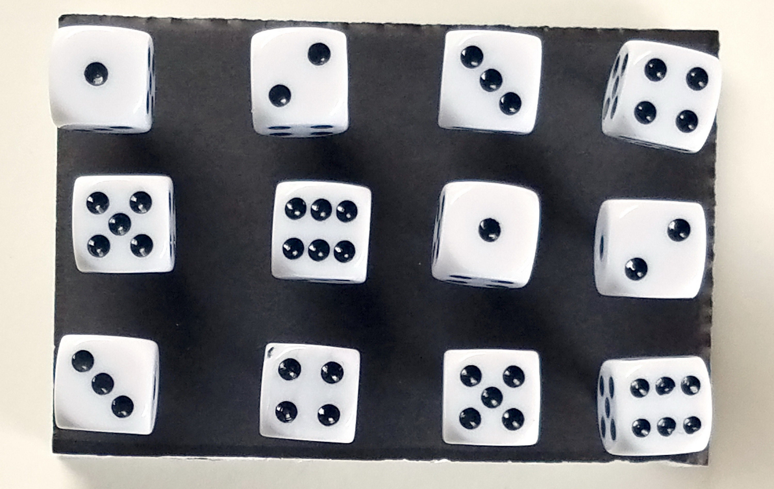 WHITE GAME DICE Push Pin Set 12pc Handmade Decorative - Etsy UK
