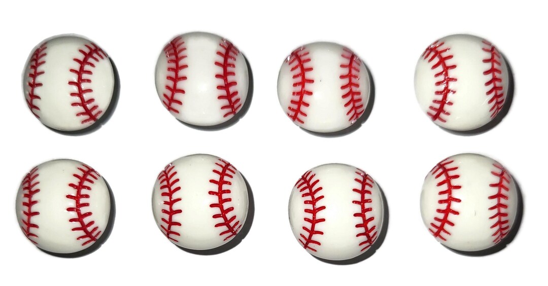 BASEBALL Sport 8 Pc Magnet Set - Handmade Decorative Memo Board ...